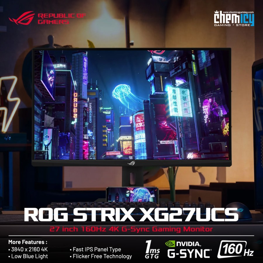 Jual Asus ROG Strix XG27UCS 27inch 160Hz 4K G-Sync Gaming LED Monitor | Shopee Indonesia