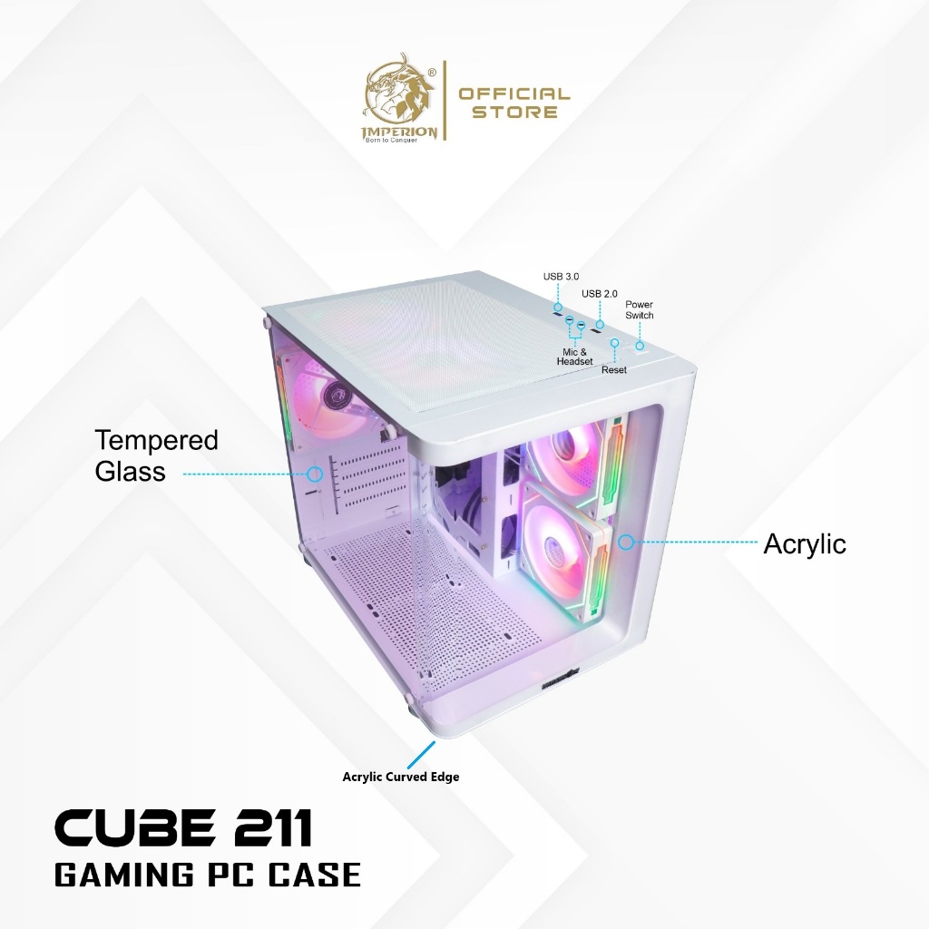 Jual Imperion PC Case Cube 211 | Shopee Indonesia