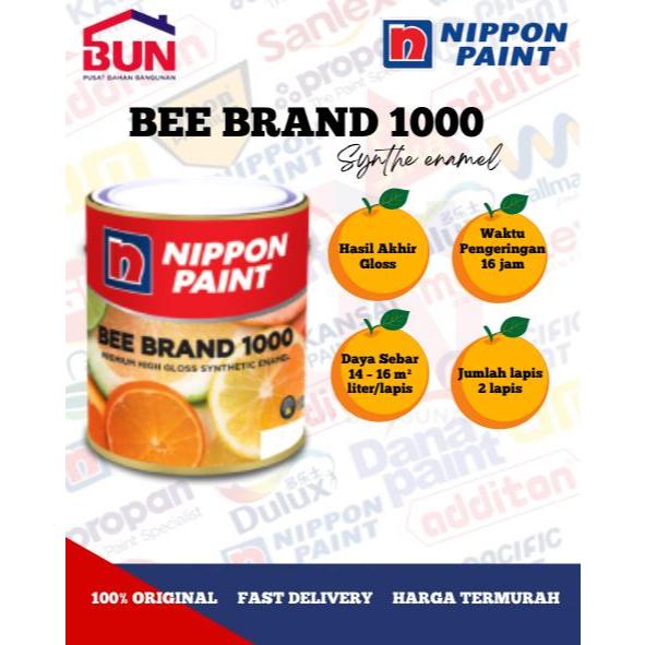 Jual NIPPON BEE BRAND 1000 1 LITER / CAT KAYU BESI 116 Yellow Canary ...