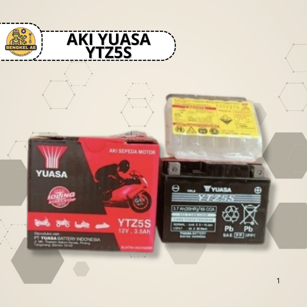 Jual Aki YUASA YTZ5S || Aki Kering YTZ5S 12v 3.5ah Supra X125 Karisma 125 CS1 Kirana Vario 110 ...