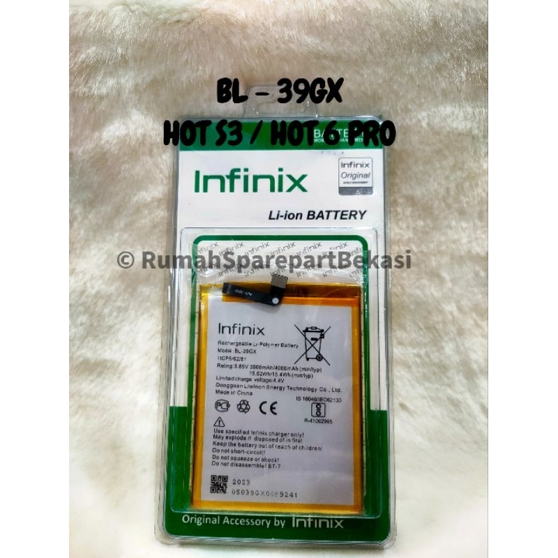 Jual Baterai Infinix BL-39GX S3 / HOT 6 PRO Ori Batrai Battery | Shopee ...