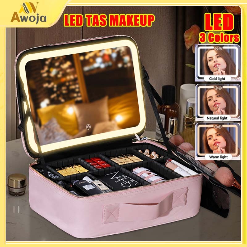 Jual SSy189 ORITas Makeup Lampu LED Beauty Case 3 Warna Lampu Full ...