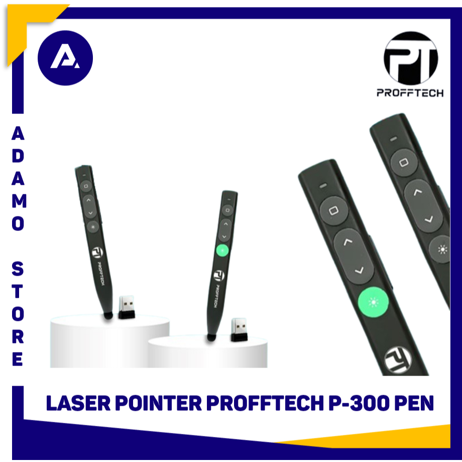 Jual Laser Pointer Profftech P-300 P300 Pen Wireless USB Presenter ...