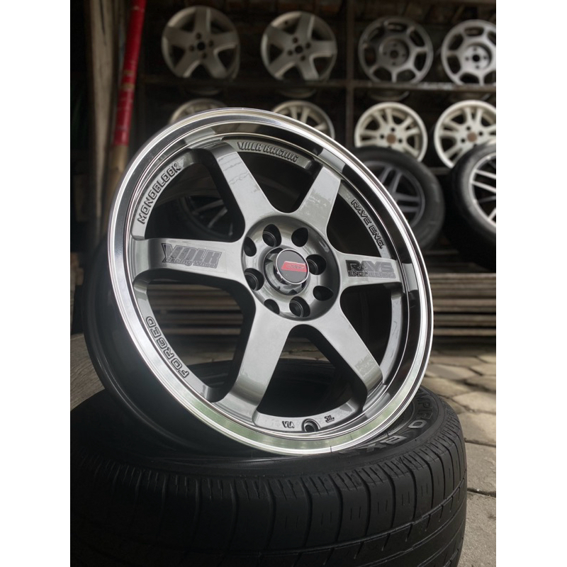 Jual Velg TE37 / te 37 warna glossy darkmetal lebar 7 et 35 R16 ...