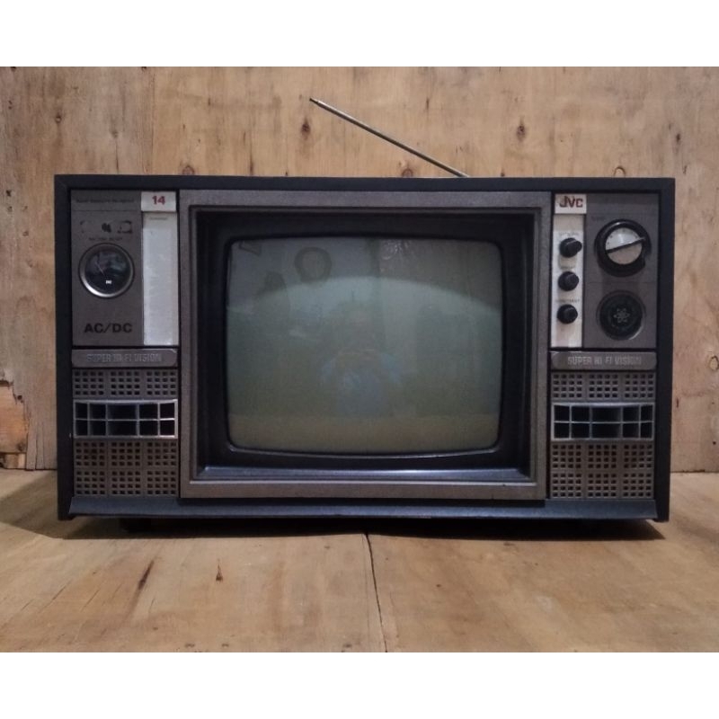 Jual Tv televisi kayu merk Jvc vintage antik jadul lawas kuno | Shopee ...