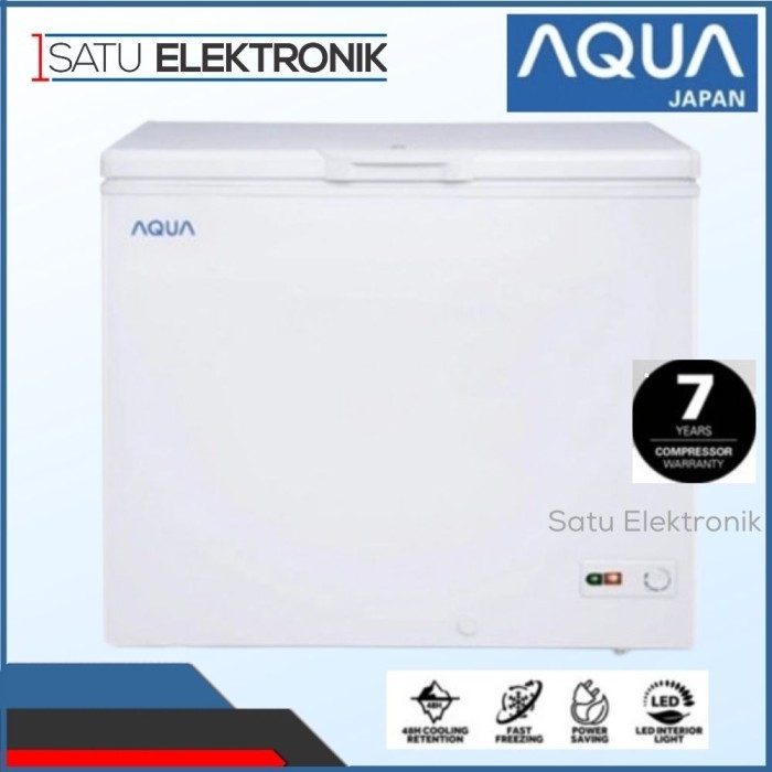 Jual Aqua Chest Freezer Besar 200 Liter AQF220 AQF 220 Putih Pendingin ...