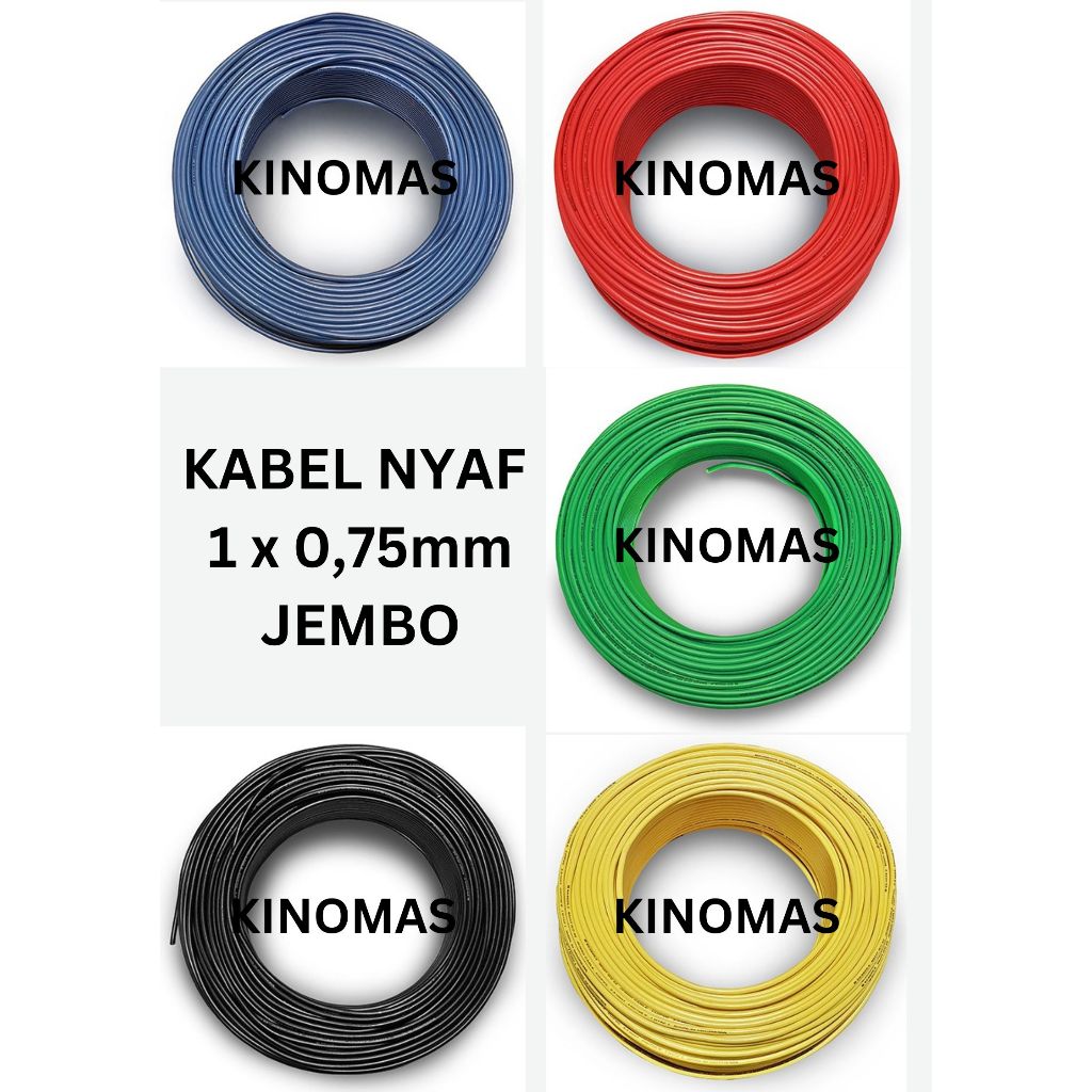 Jual KABEL NYAF 1 X 0,75mm JEMBO - KABEL JEMBO NYAF | Shopee Indonesia