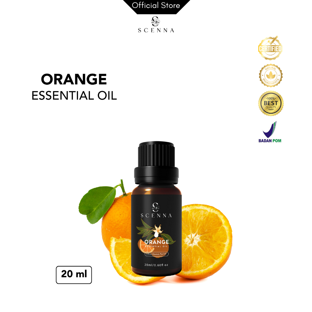 Jual Scenna Essential Oil Orange 20ml Therapeutic Aromatherapy Minyak ...
