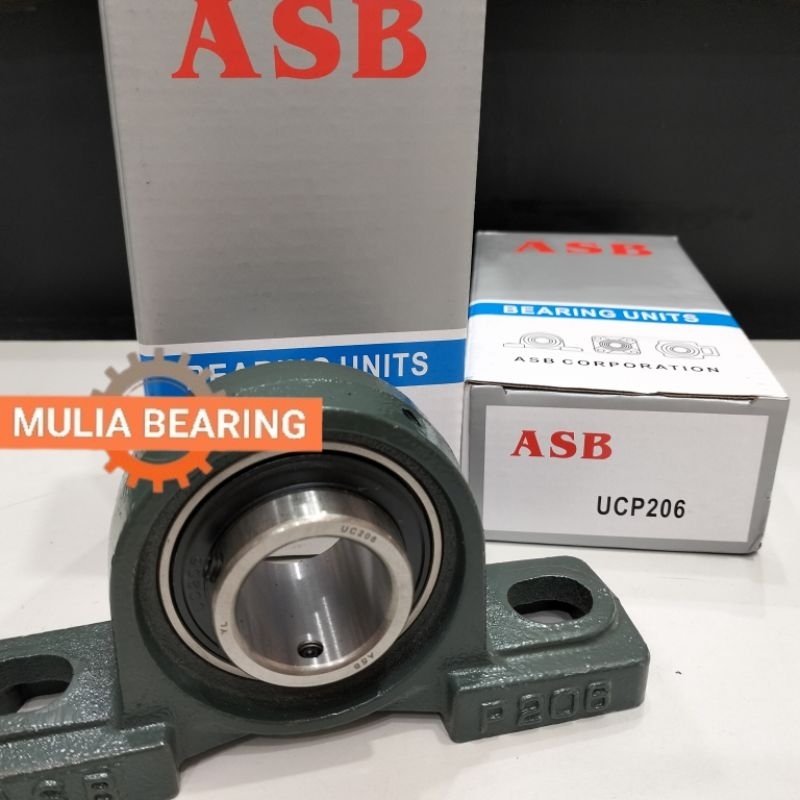 Jual BEARING UNIT UCP 206 ( as 30mm ) ASB ORIGINAL | Shopee Indonesia