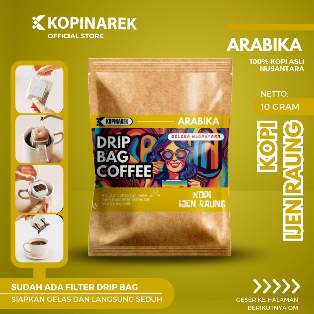 Jual Kopi Dripbag Coffee Sachet Arabica Ijen Premium Original Drip Bag ...