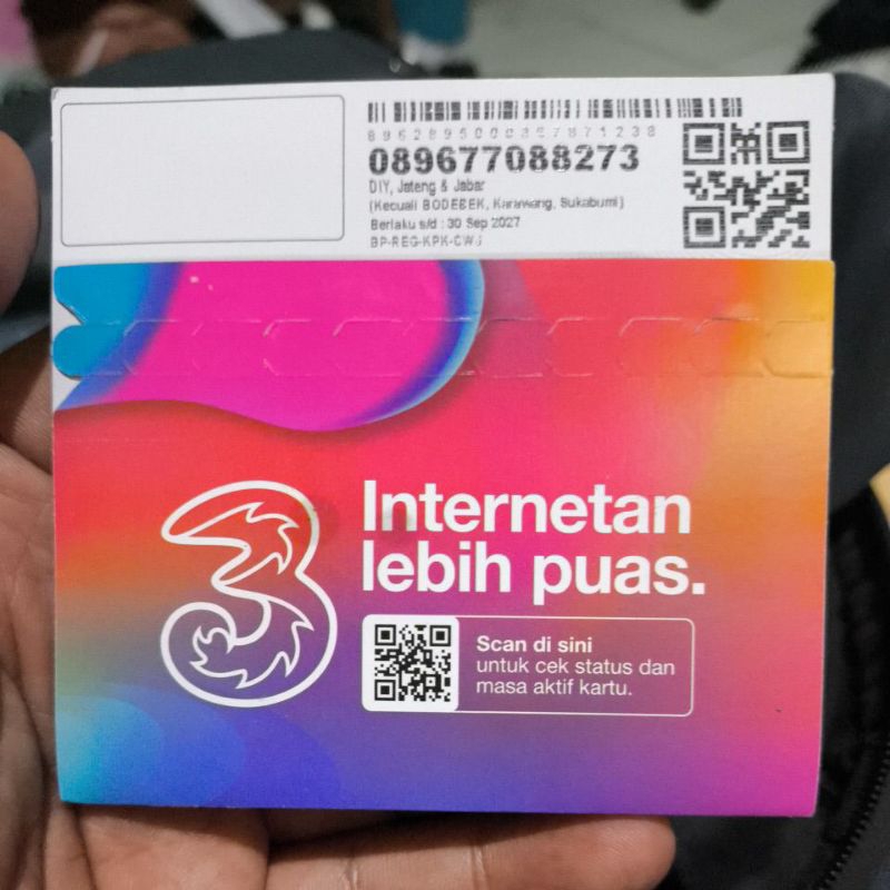 Jual Perdana 3 Three (Tri) | Shopee Indonesia