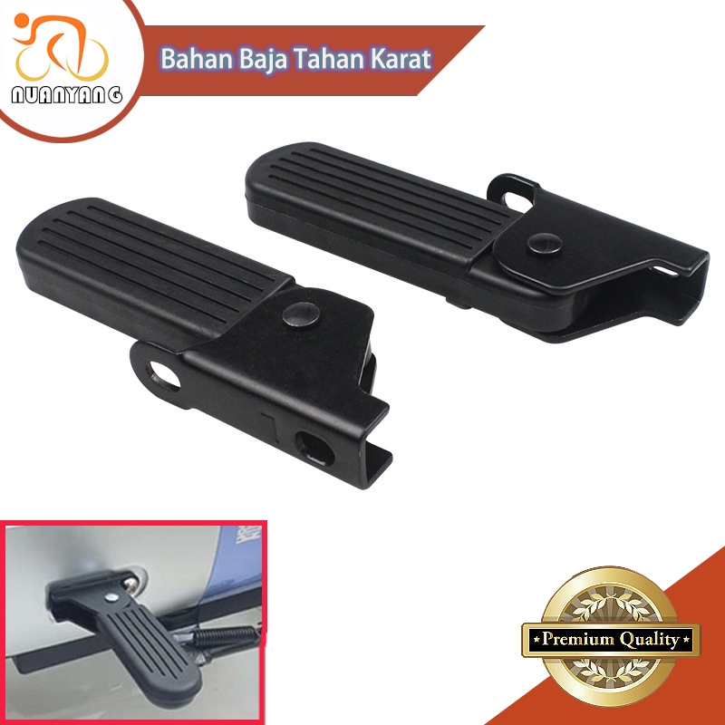 Jual Foot Step Depan Lipat 2PCS Metal FootStep Pijakan Kaki Universal ...