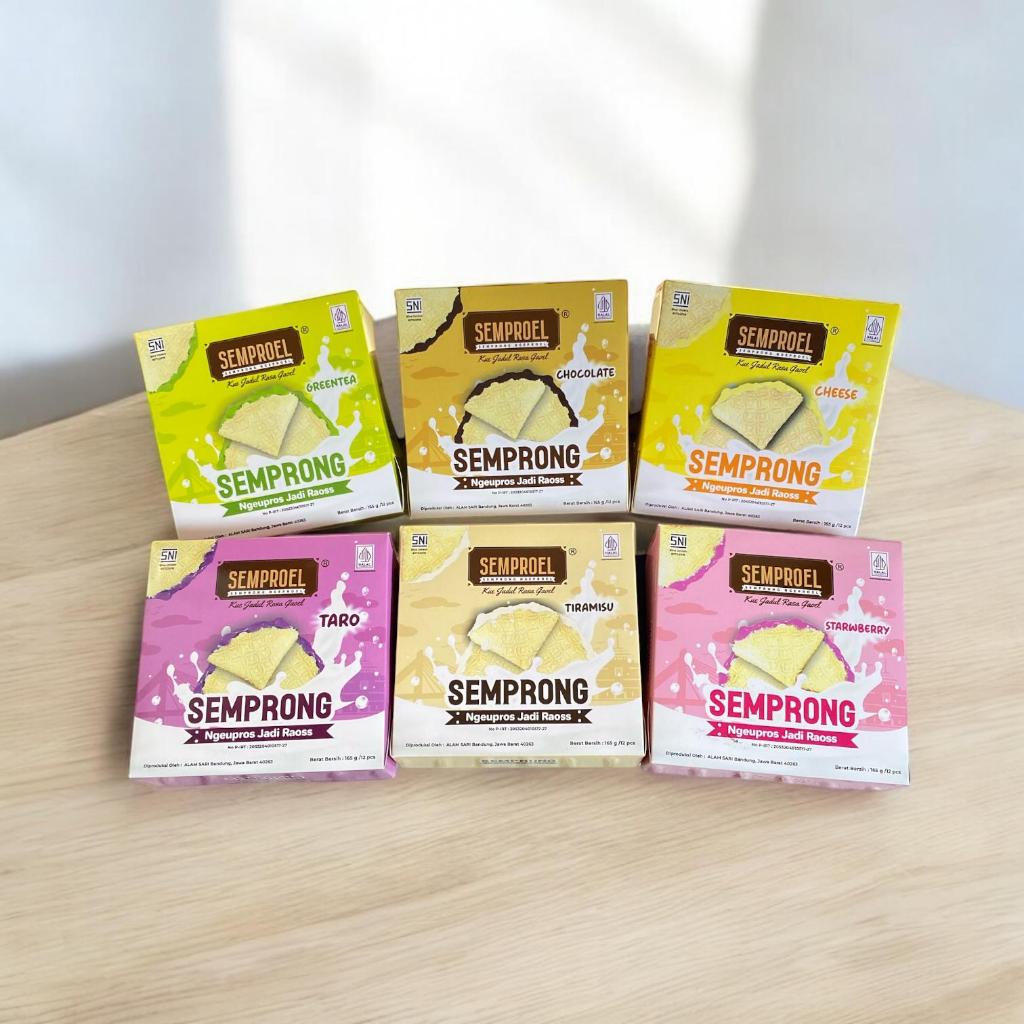 Jual SEMPROEL - Semprong Ngeproel Crepes Kotak All Variant | Kue ...