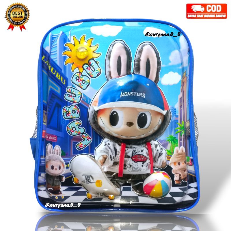 Jual LABUBU TAS ANAK PAUD TK dan SD ber LED TIMBUL TAS ANAK TAS ANAK LAKI LAKI TAS WANITA TAS ...