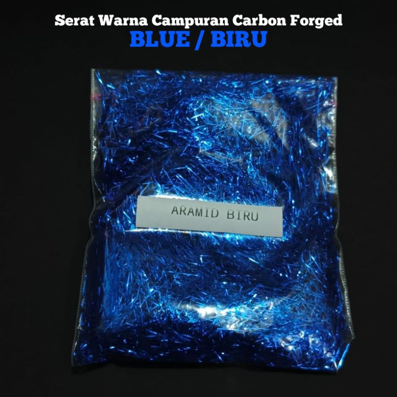 Jual Serat Warna Metalik Campuran Carbon Forged Blue / Biru | Shopee ...