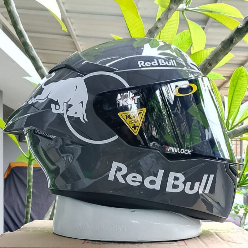 Jual HELM TTC VRC MLA FULL FACE REDBULL SPOILER 3D PAKET GANTENG ...