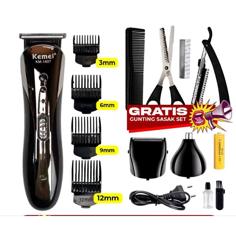 Jual ALAT CUKUR RAMBUT JENGGOT KUMIS BUKU HIDUNG CUKURAN FULL SET ...