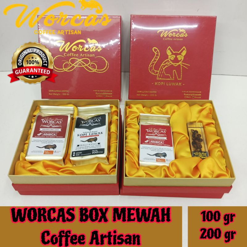 Jual Worcas Kopi Luwak, Luxury Box Merah, Kopi Luwak Worcas Asli ...