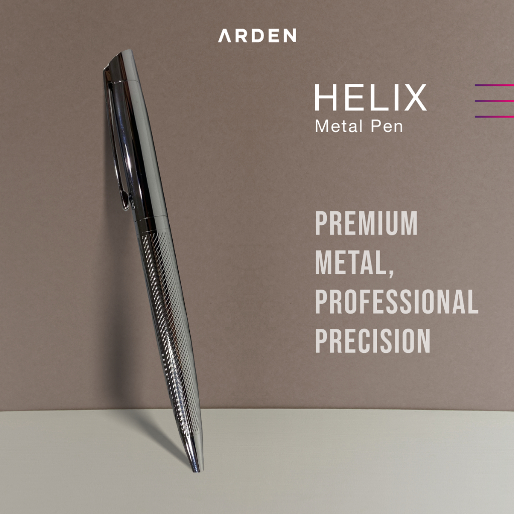 Jual ARDEN Helix Pen - Signpen Pulpen Tanda Tangan Silver Ballpoint ...