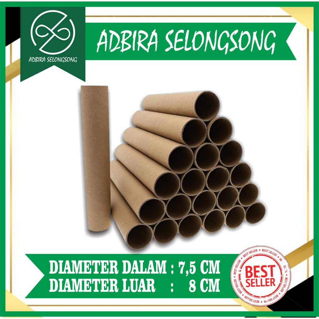 Jual D 8.0 cm/Paper Core/selongsong kertas/ peper core paking /kertas ...