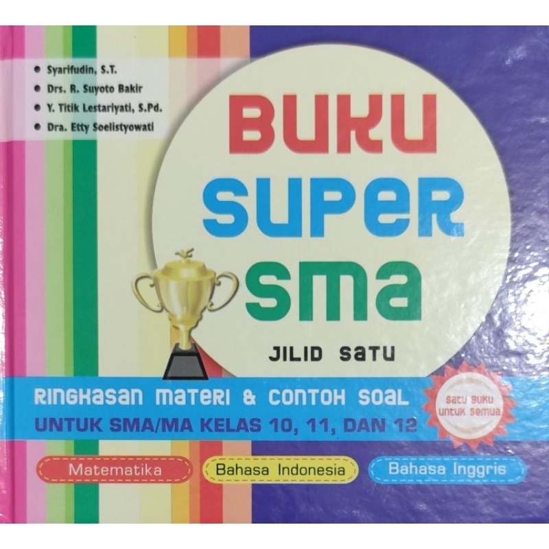 Jual Buku super sma jilid satu ringkasan materi & contoh soal untuk sma ...