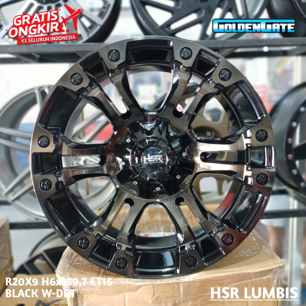 Jual Velg mobil ring 20 terbaru hsr lumbis pcd 6x139,7 lebar 9 untuk ...