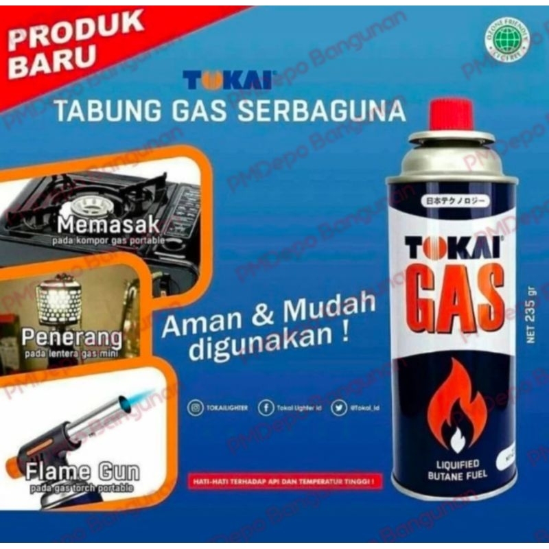 Jual Portable Gas 235 gr (TOKAI) Original Japan | Shopee Indonesia