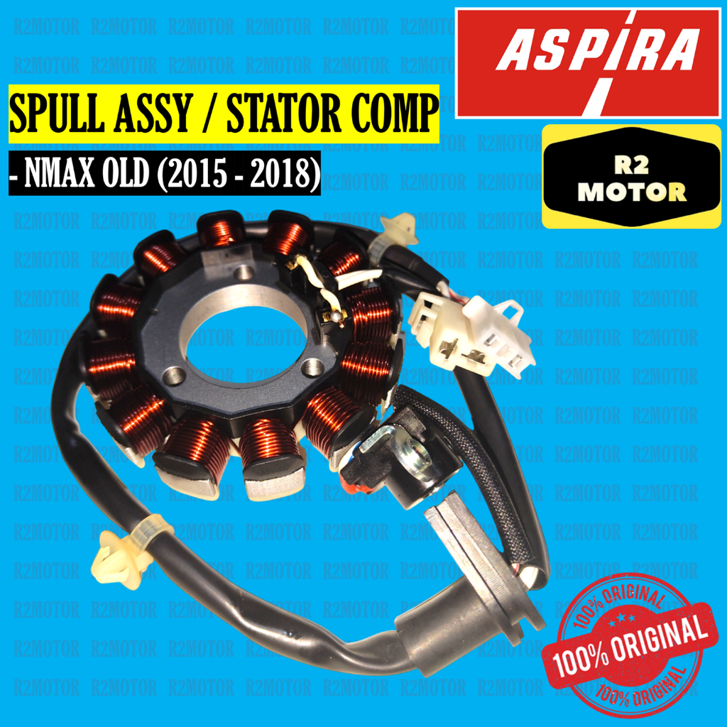 Jual SPULL ASSY ASPIRA NMX NMAX OLD LAMA ORIGINAL ASTRA OTOPARTS STATOR COMP | Shopee Indonesia