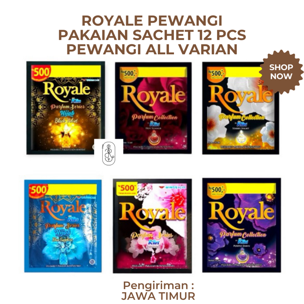 Jual ROYALE Pewangi Pakaian Sachet Parfum Series RENCENG PROMO ...