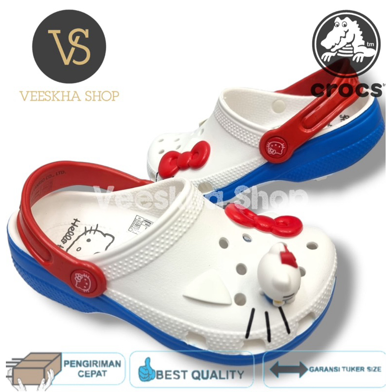 Jual CROCS HELLO KITTY JIBBITZ KIDS/CROCS HELLO KITTY/CROCS ANAK/CROCS ...
