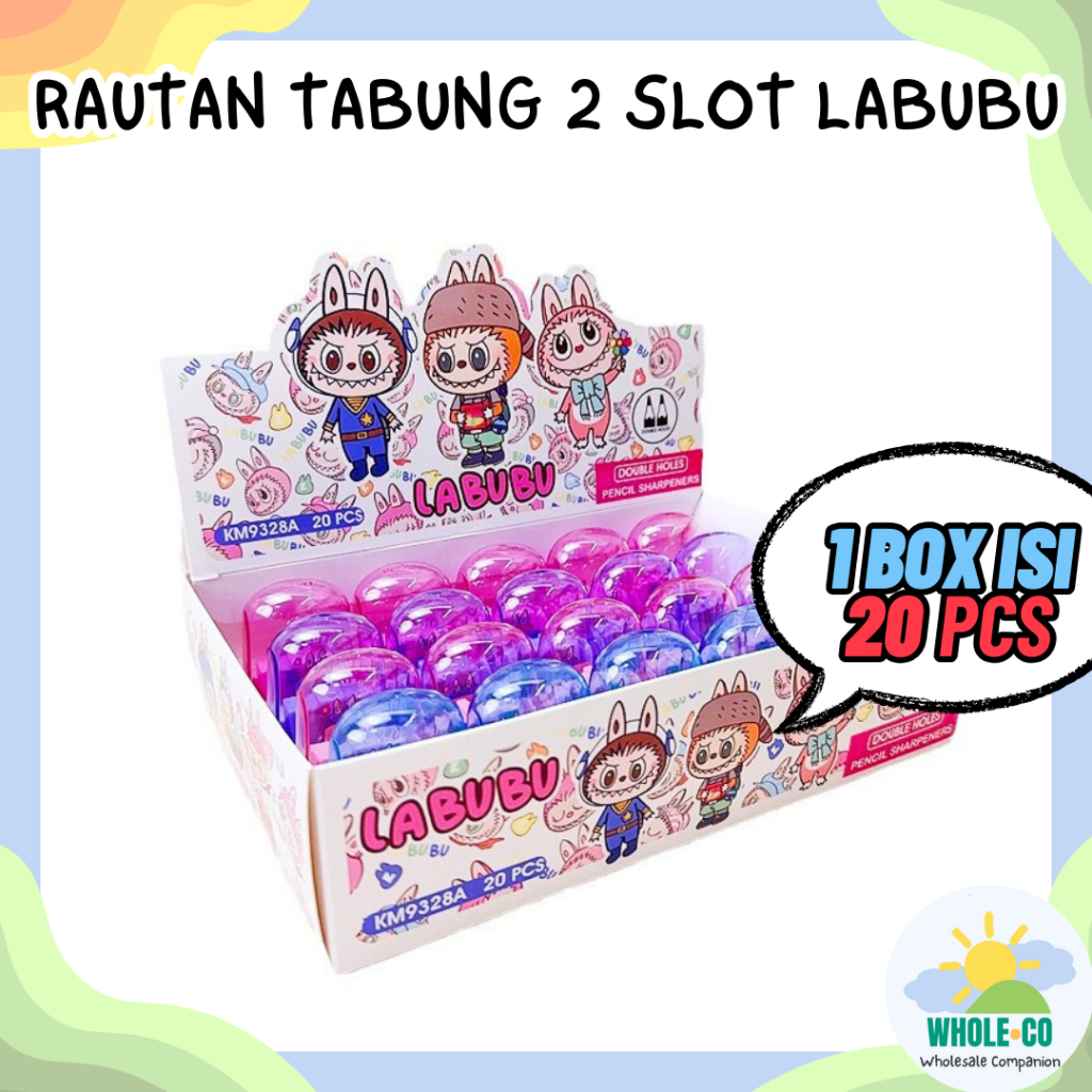 Jual (1 Box Isi 20 Pcs) Rautan Tabung 2 Slot Labubu Premium Peruncing ...