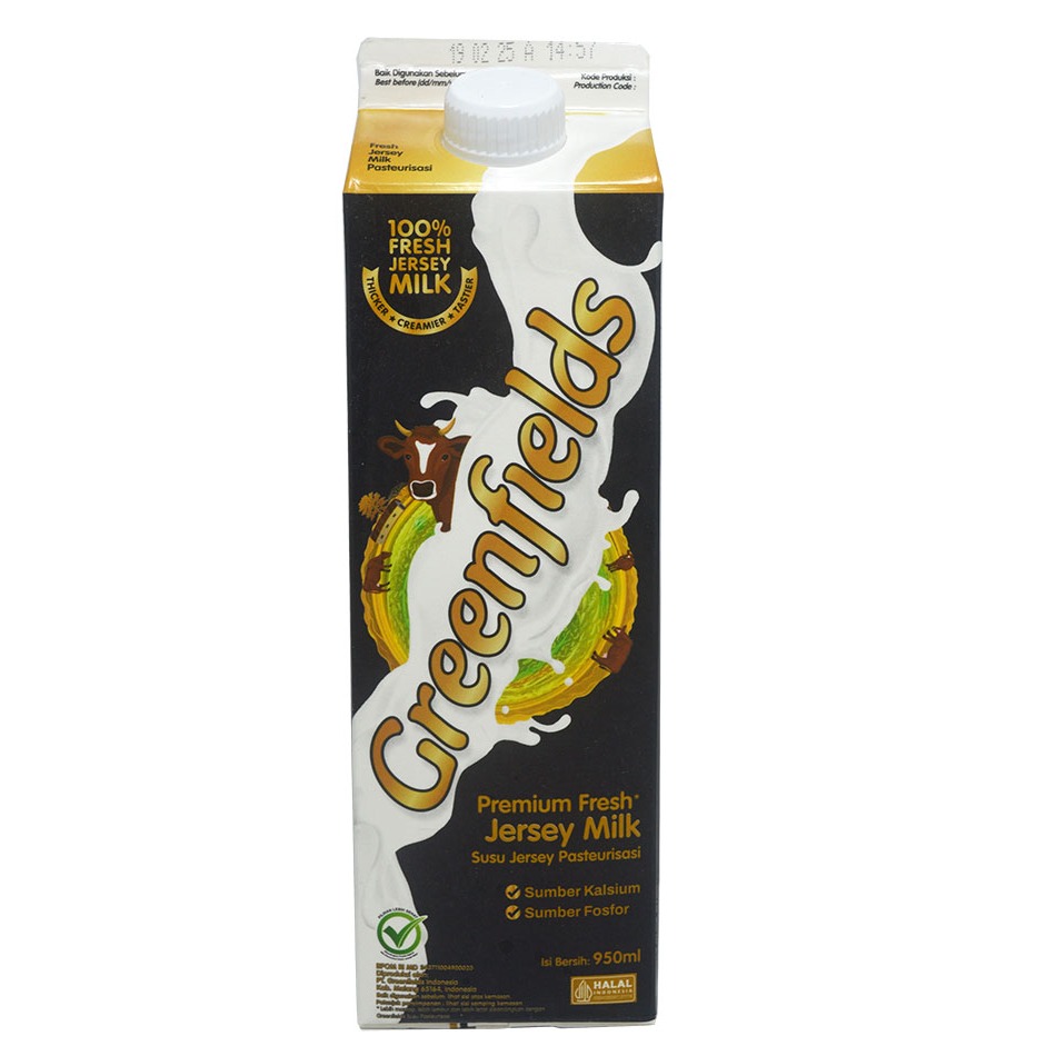 Jual GREENFIELDS FRESH JERSEY MILK 1 L | Shopee Indonesia