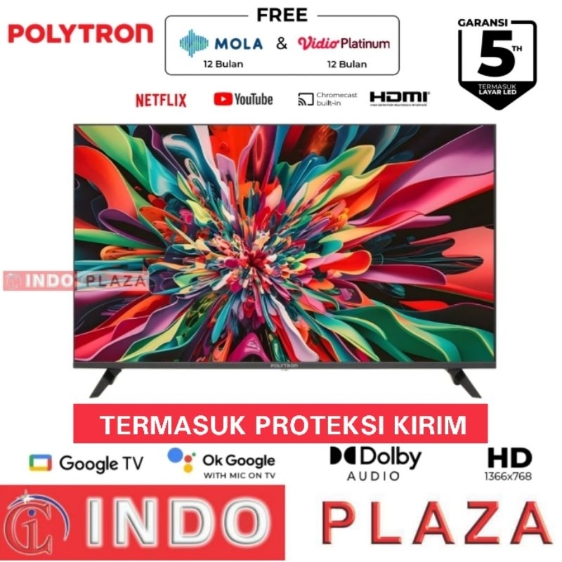 Jual TV POLYTRON 32 Inch GOOGLE TV PLD-32RG9059 (PROTEKSI KIRIM) | Shopee Indonesia