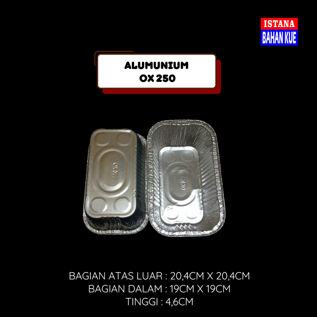 Jual Alumunium Tray ukuran OX 250 | alumunium baking kukus (10pcs) | Shopee Indonesia