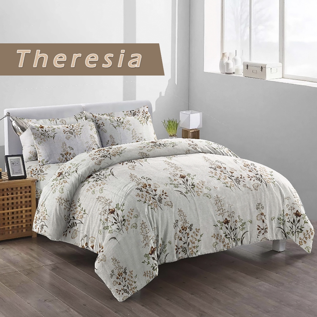 Jual BED COVER SET | MOTIF BUNGA | THERESIA | 1 SET LENGKAP | UKURAN ...