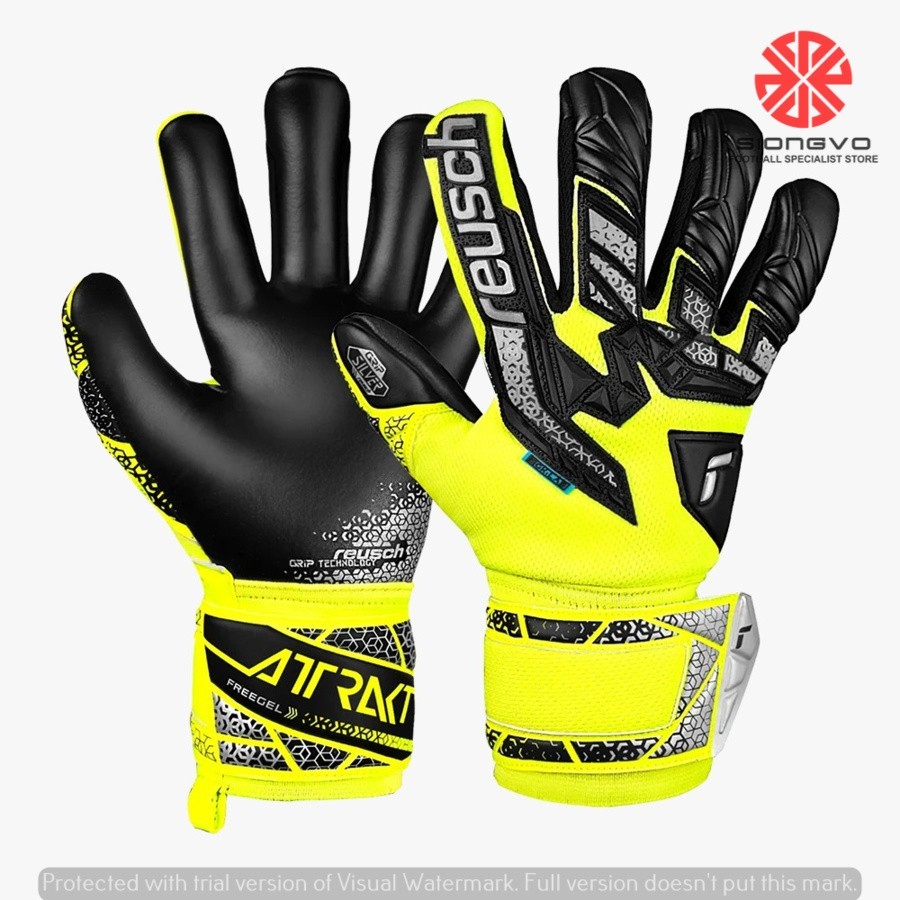 Jual SARUNG TANGAN KIPER ANAK - REUSCH ATTRAKT FREEGEL SILVER JR JUNIOR GK GLOVE 55722352025 ...