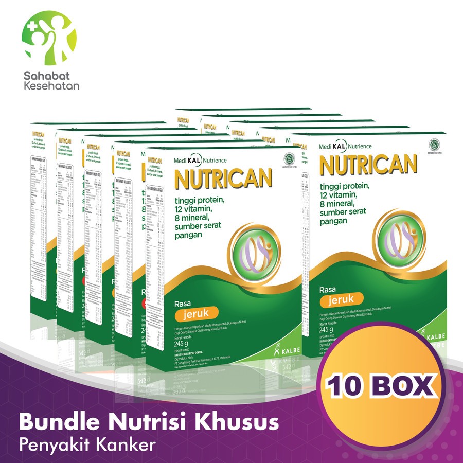 Jual Bundle 10 Box Nutrican 245 gram Nutrisi Tinggi Energi dan Protein ...