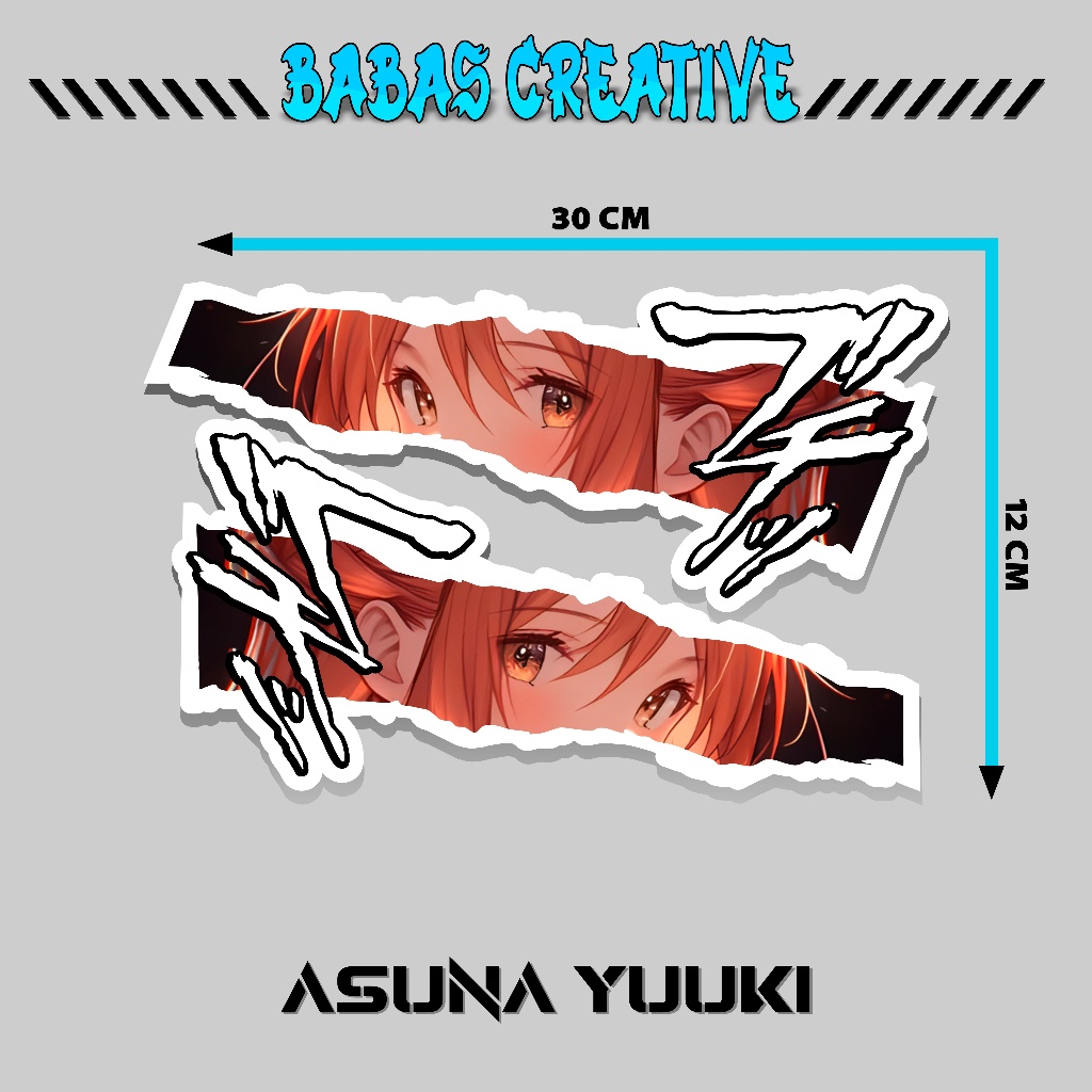 Jual STICKER PRINT CUT / STICKER MATA / MOTIF ASUNA YUKI 1 / STOCK ...