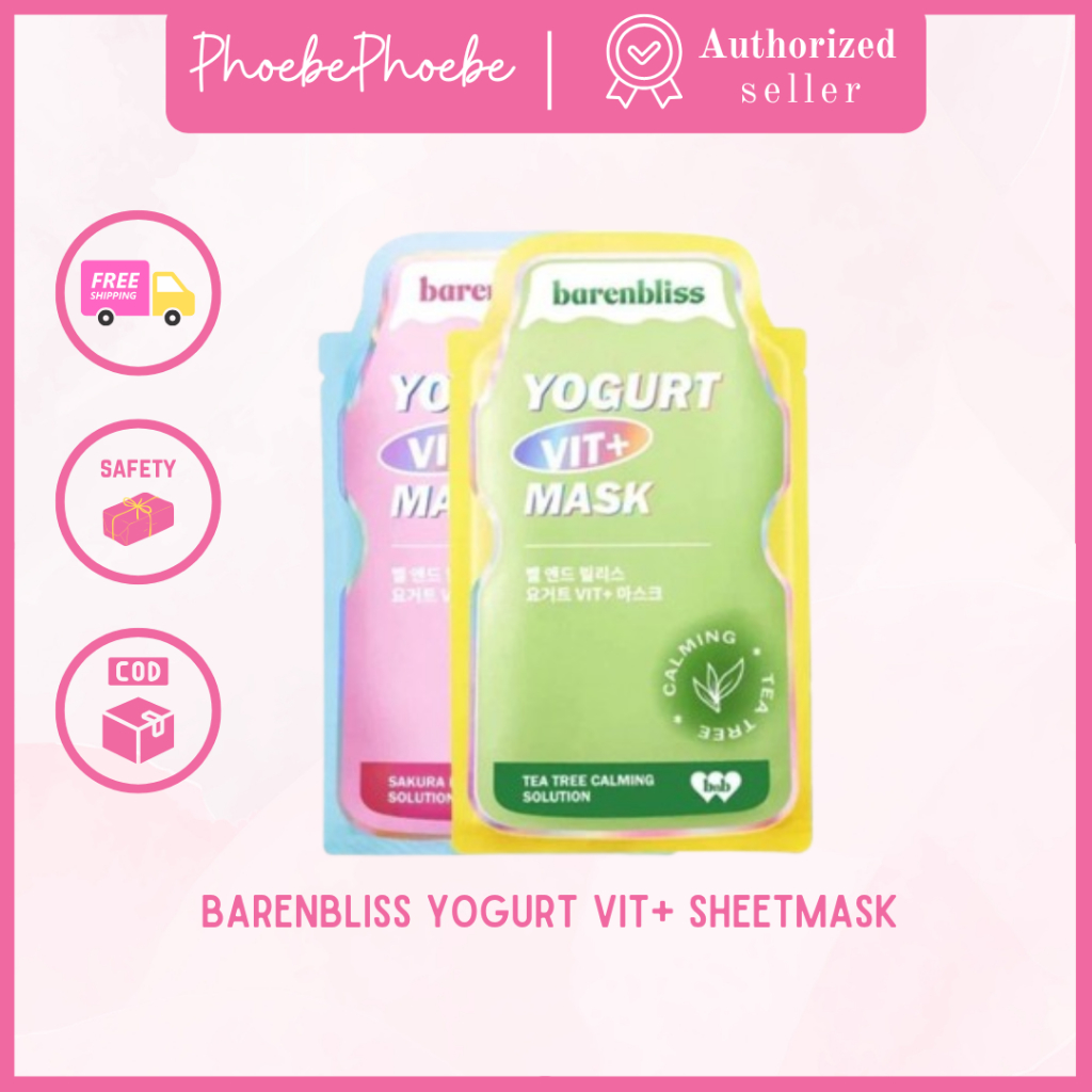 Jual BNB Barenbliss Yogurt Vit + Mask - Calming Sheet Mask Korea ...