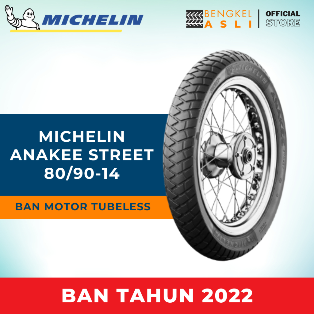 Jual (PROMO BAN TAHUN 2022) Ban Motor MICHELIN ANAKEE STREET Ring 14 80 ...