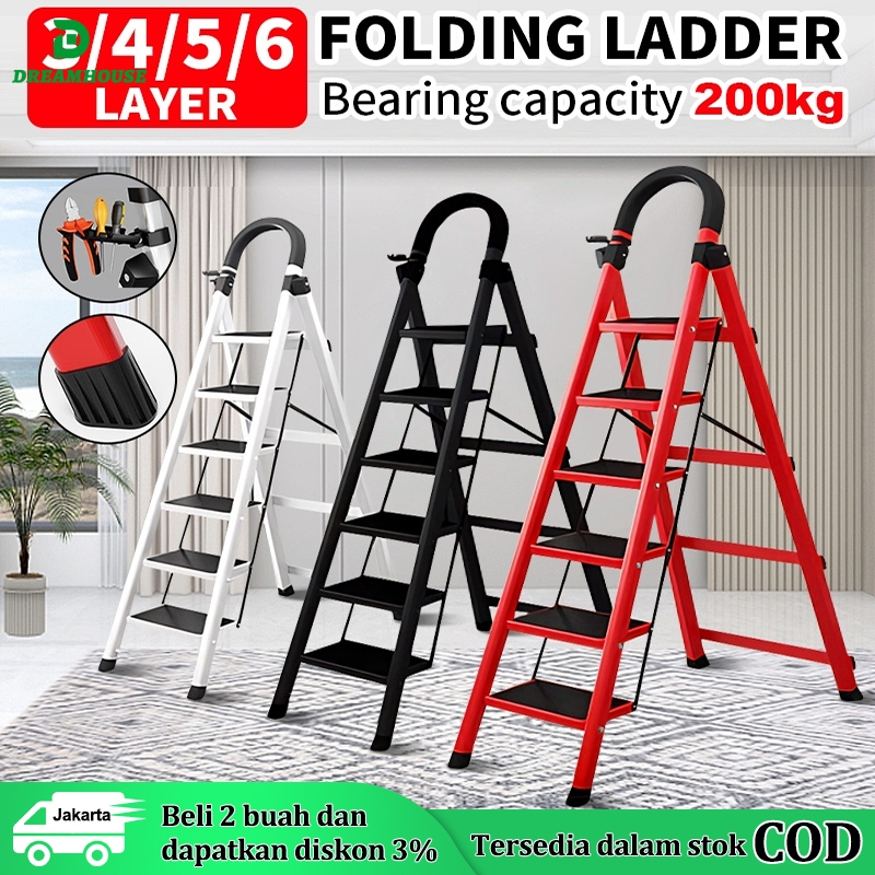 Jual Tangga 4/5/6/7/8 Step Rumah Lipat Tangga Besi Lipat Household ...