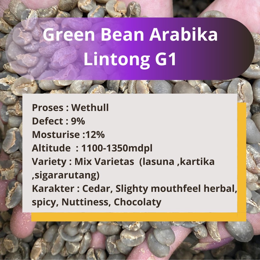 Jual Green Bean Kopi Arabika Lintong G1 1KG | Shopee Indonesia