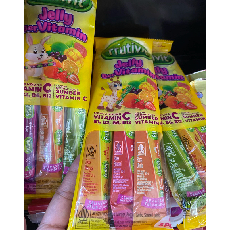 Jual Frutivit Jeli Stik Kemasan isi 3 x 20 gram | Shopee Indonesia