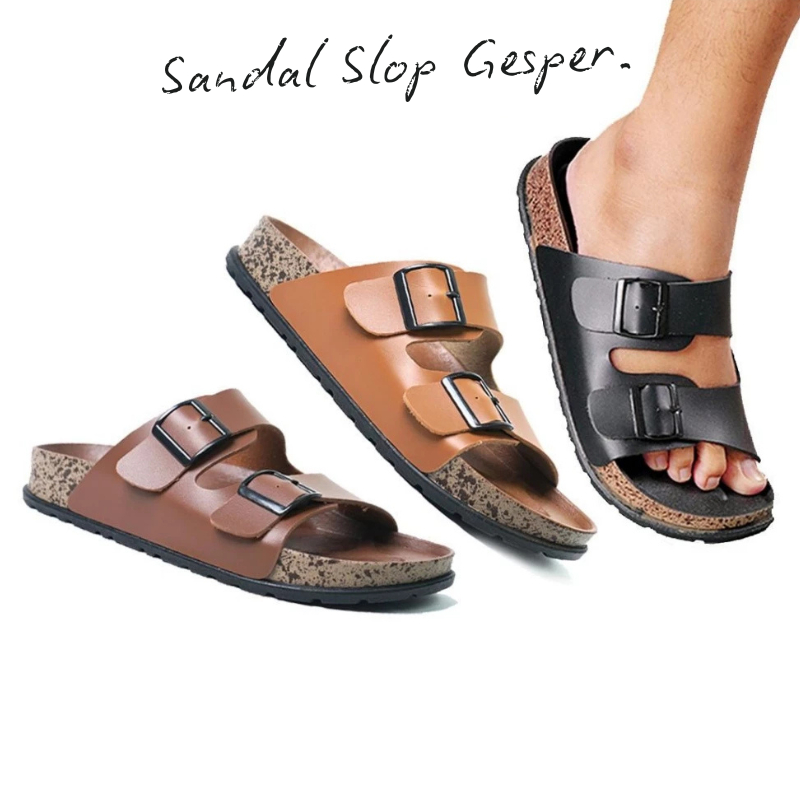 Jual Brikenstock Puyuh Sandal Formal Casual Pria Wanita Kulit Slide ...