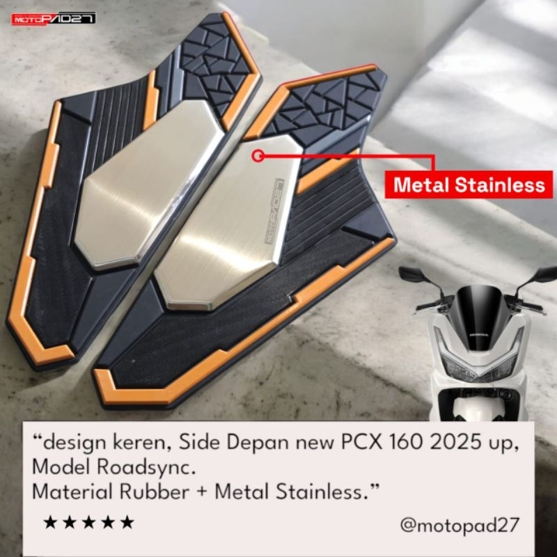 Jual MOTOPAD27 rubber pad side body depan honda PCX 160 2025 ROADSYNC ...