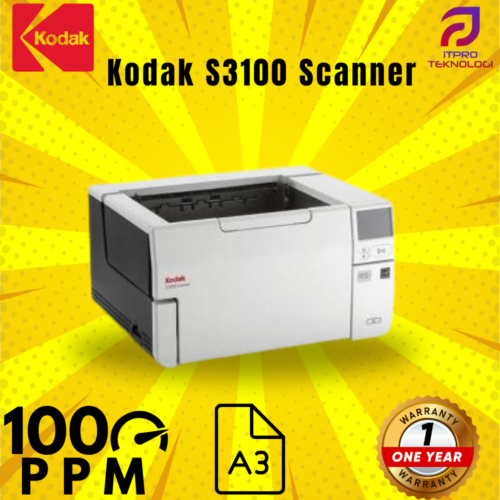 Jual Kodak Alaris S3100 Scanner - A3 - 100 PPM | Shopee Indonesia