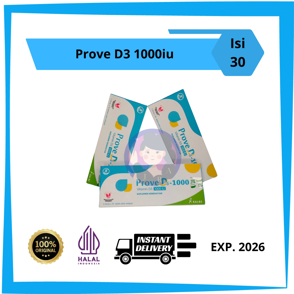 Jual PROVE D3-1000iu Suplemen Kesehatan isi 30 Tablet | Shopee Indonesia