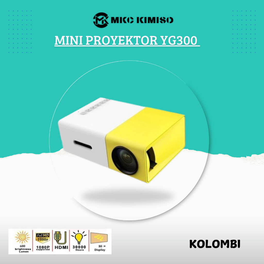 Jual Mini Proyektor YG300 Portable HP Home Teater Bioskop Mini Rumahan ...