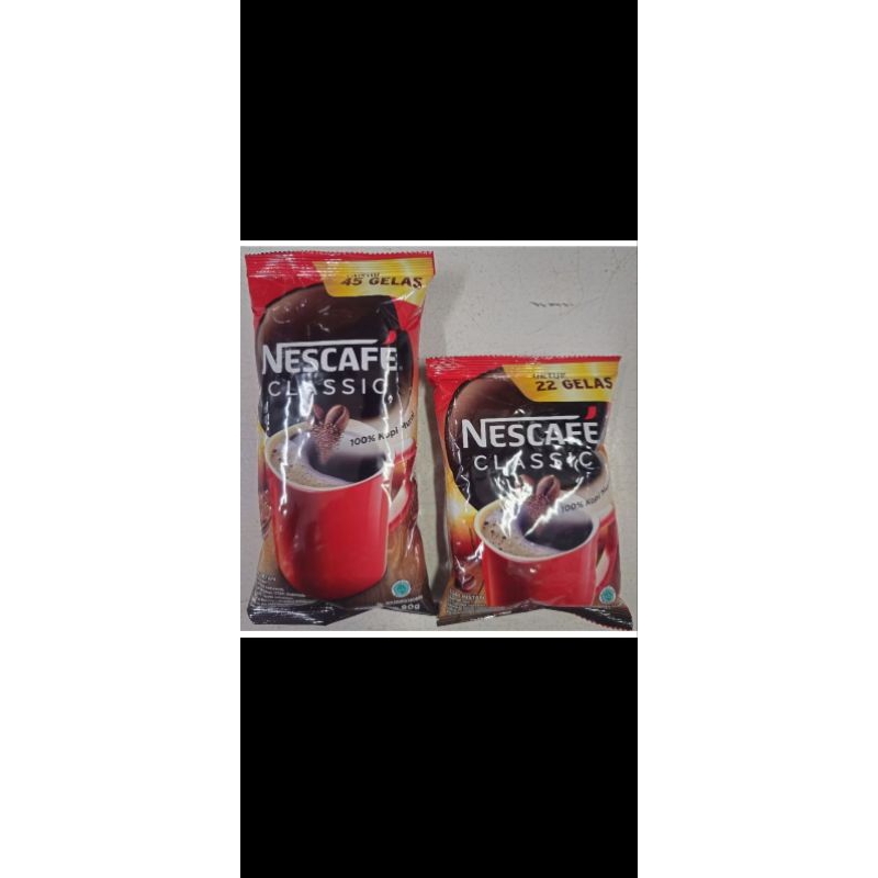 Jual Nescafe classic 100% kopi murni 45g&90g Reffil pack | Shopee Indonesia
