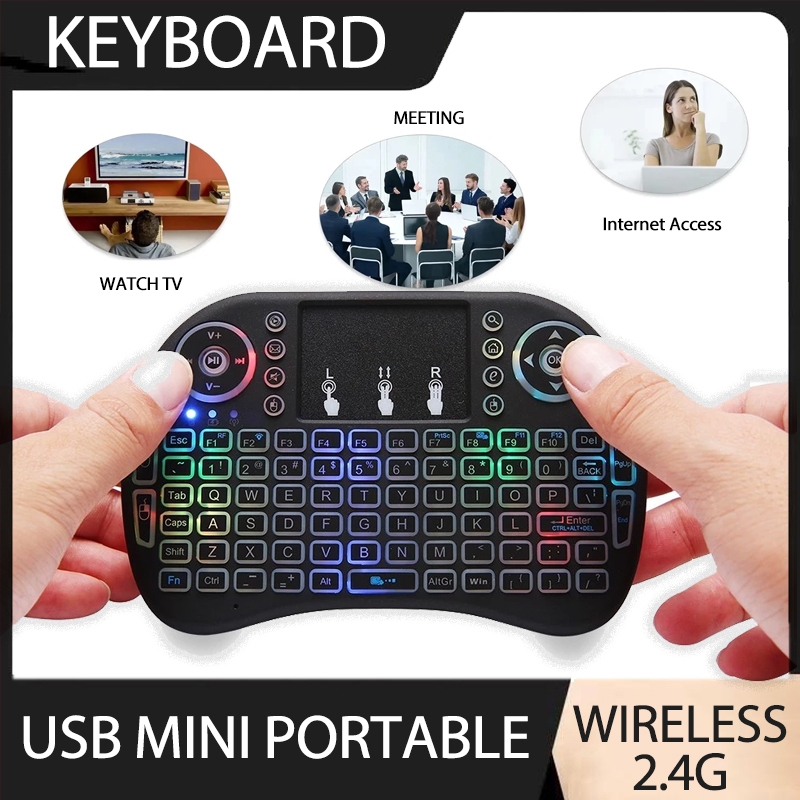 Jual Mini USB Wireless Keyboard 2.4GHz dengan Touch Pad & Fungsi Mouse ...